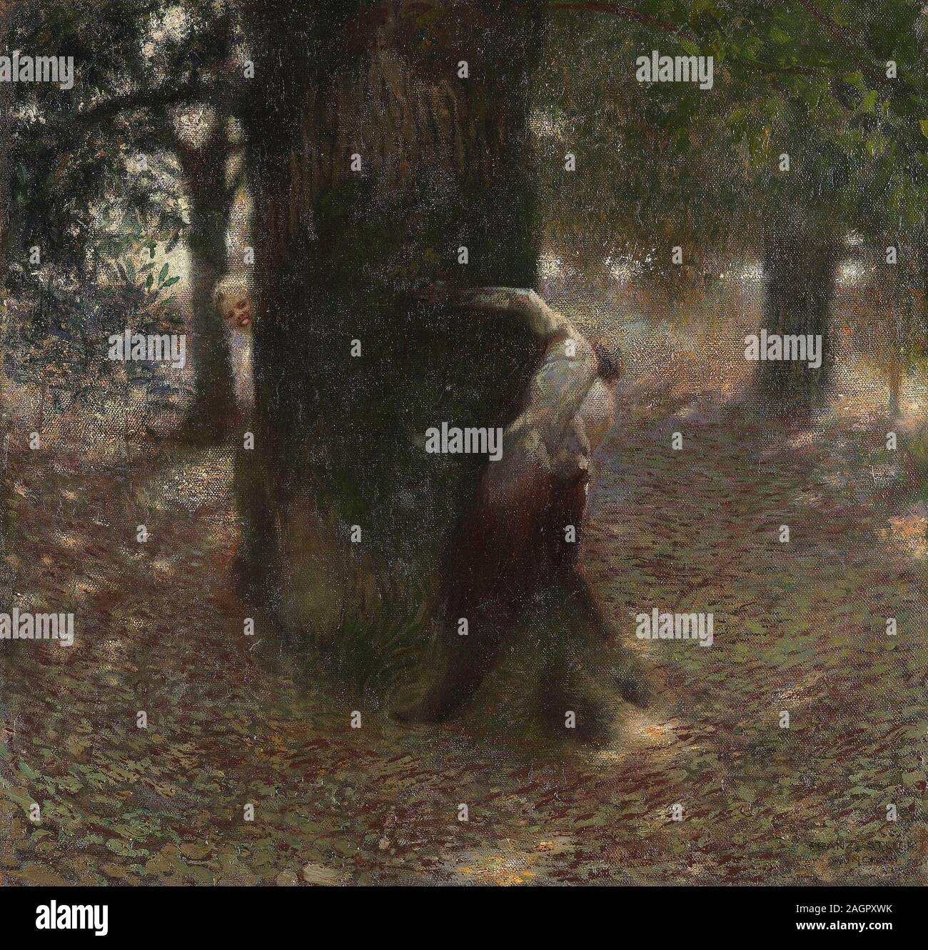 The Tease. Museum: PRIVATE COLLECTION. Author: Stuck, Franz, Ritter von ...