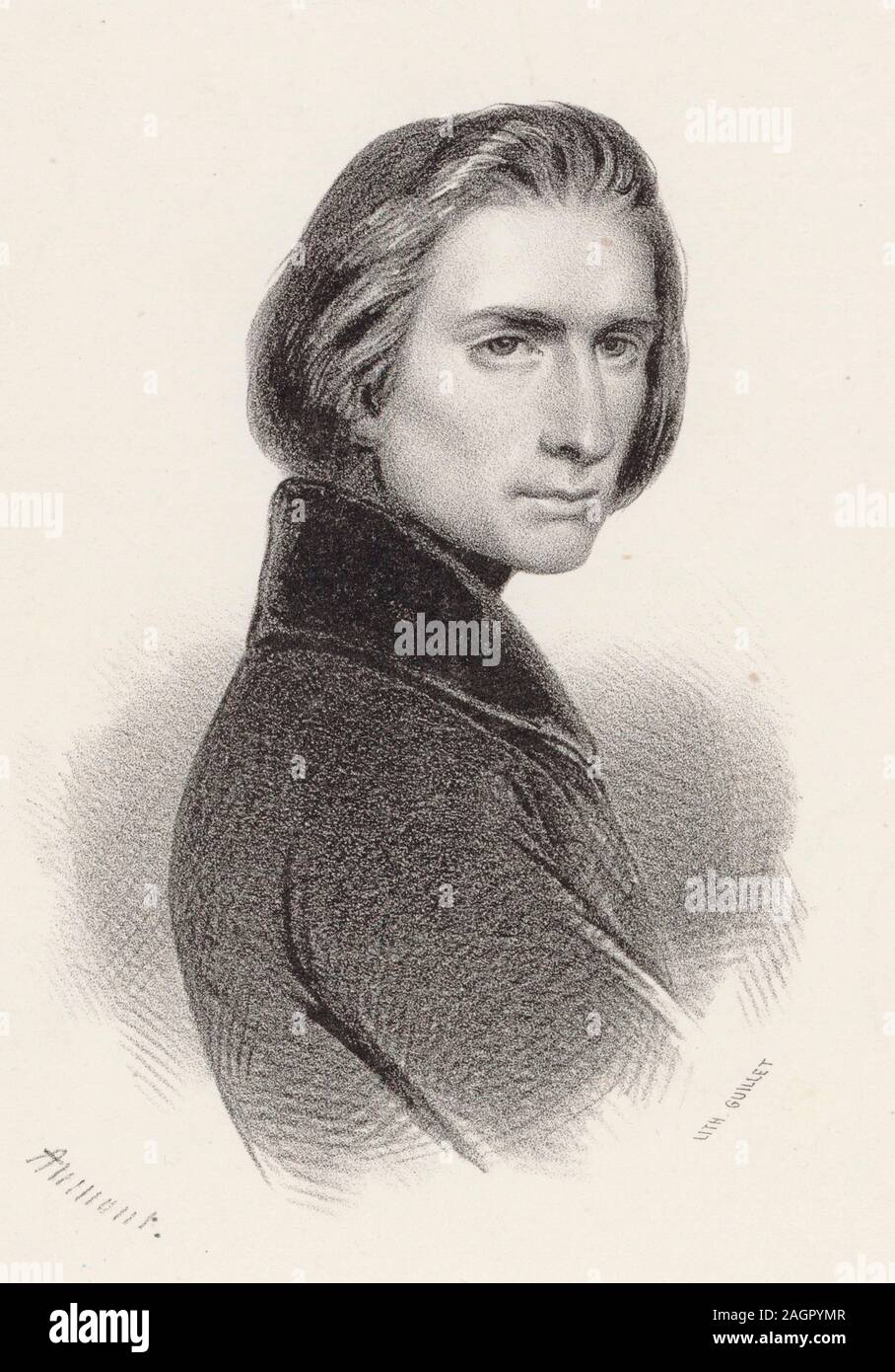 Portrait of the Composer Franz Liszt (1811-1886). Museum: PRIVATE ...