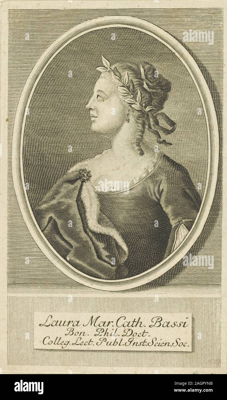 Portrait of Laura Bassi (1711-1778). Museum: PRIVATE COLLECTION. Author ...