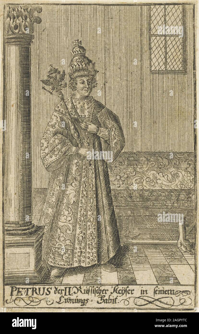Portrait of the Tsar Peter II of Russia (1715-1730). Museum: PRIVATE ...