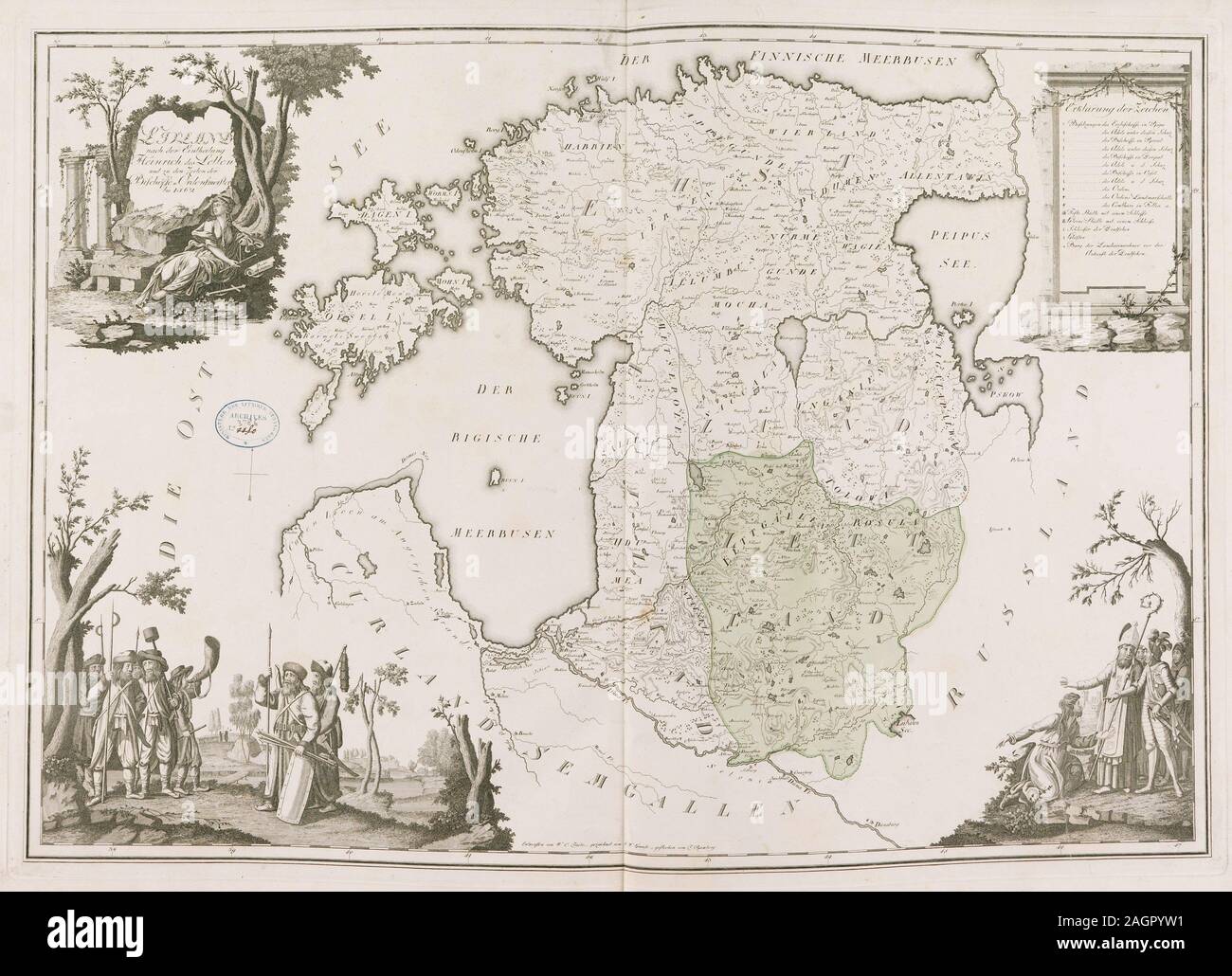 General map of Estonia and Latvia. (Atlas de la Livonie). Museum ...