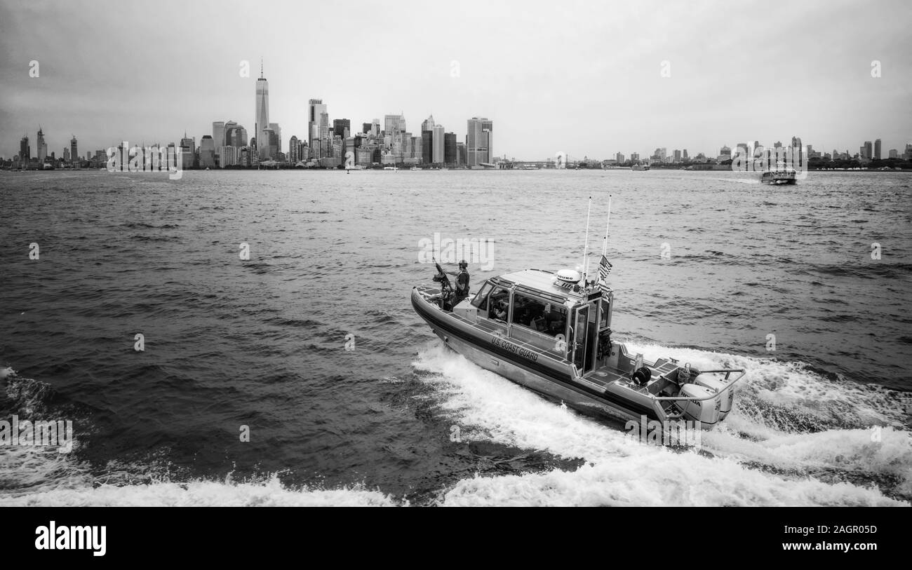 Patrol boat coast guard Black and White Stock Photos & Images - Alamy