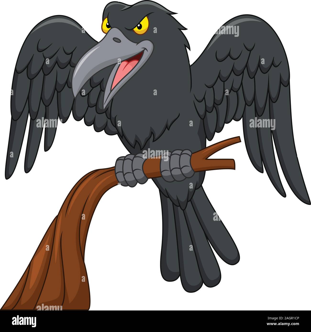 Cartoon Evil Crow