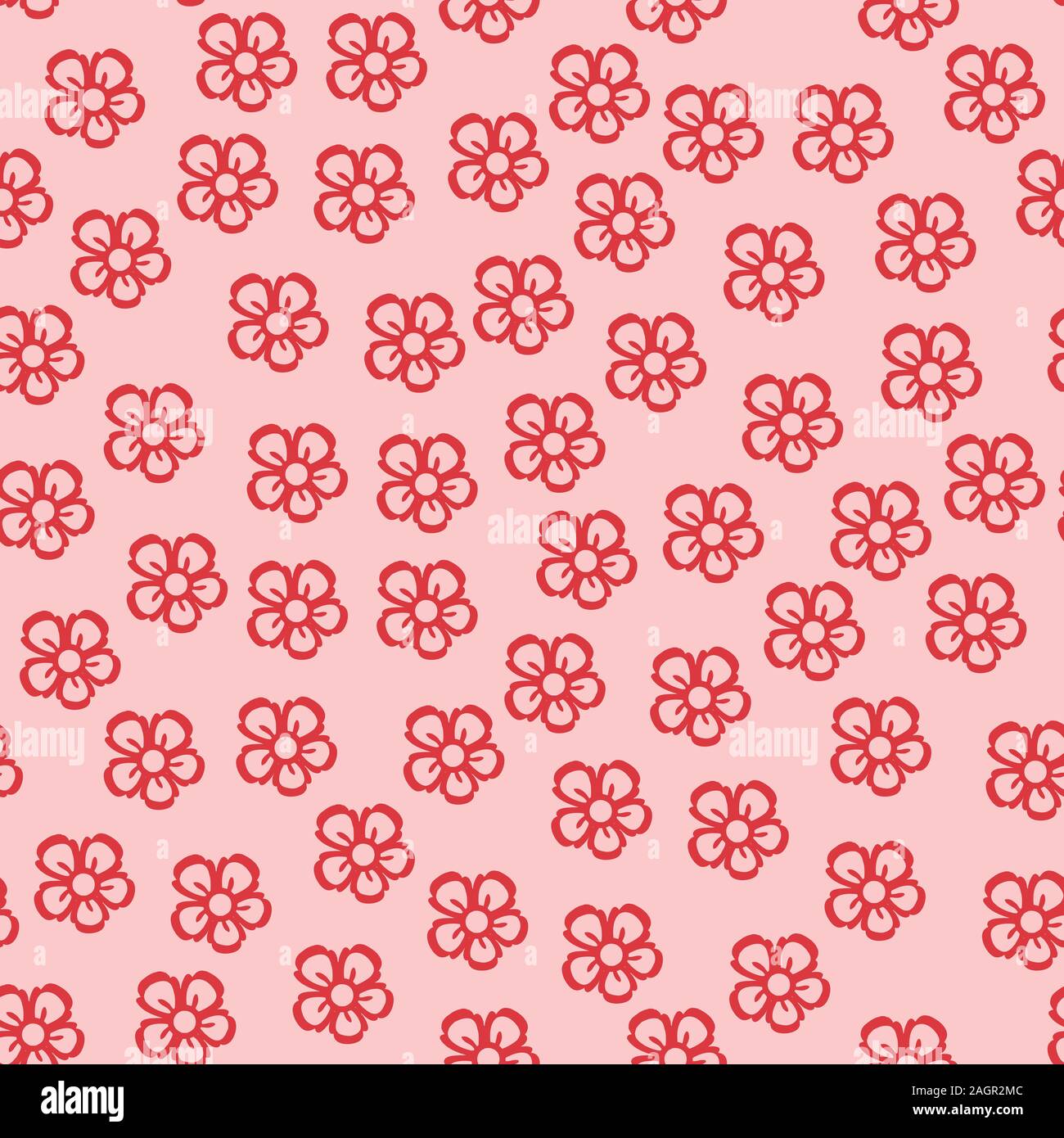 Simple random flower seamless repeat pattern background Stock Photo - Alamy