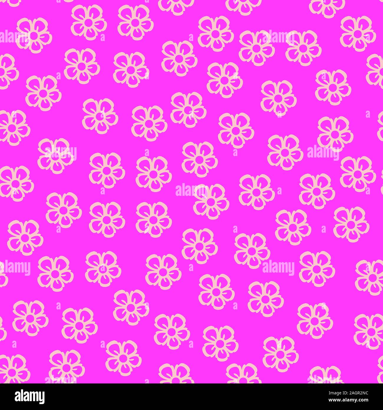 Simple random flower seamless repeat pattern background Stock Photo - Alamy