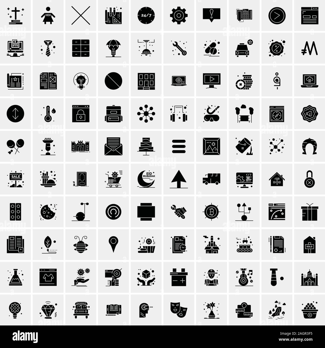 Solid icons hi-res stock photography and images - Alamy