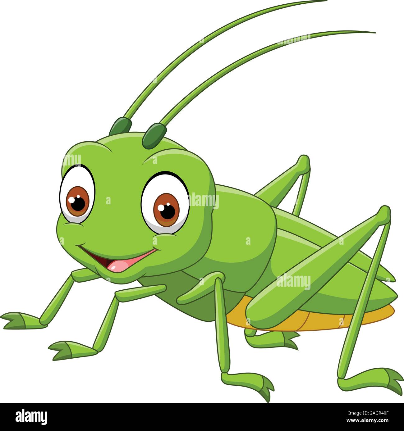 Cartoon happy grasshopper Stock Vector Image & Art - Alamy