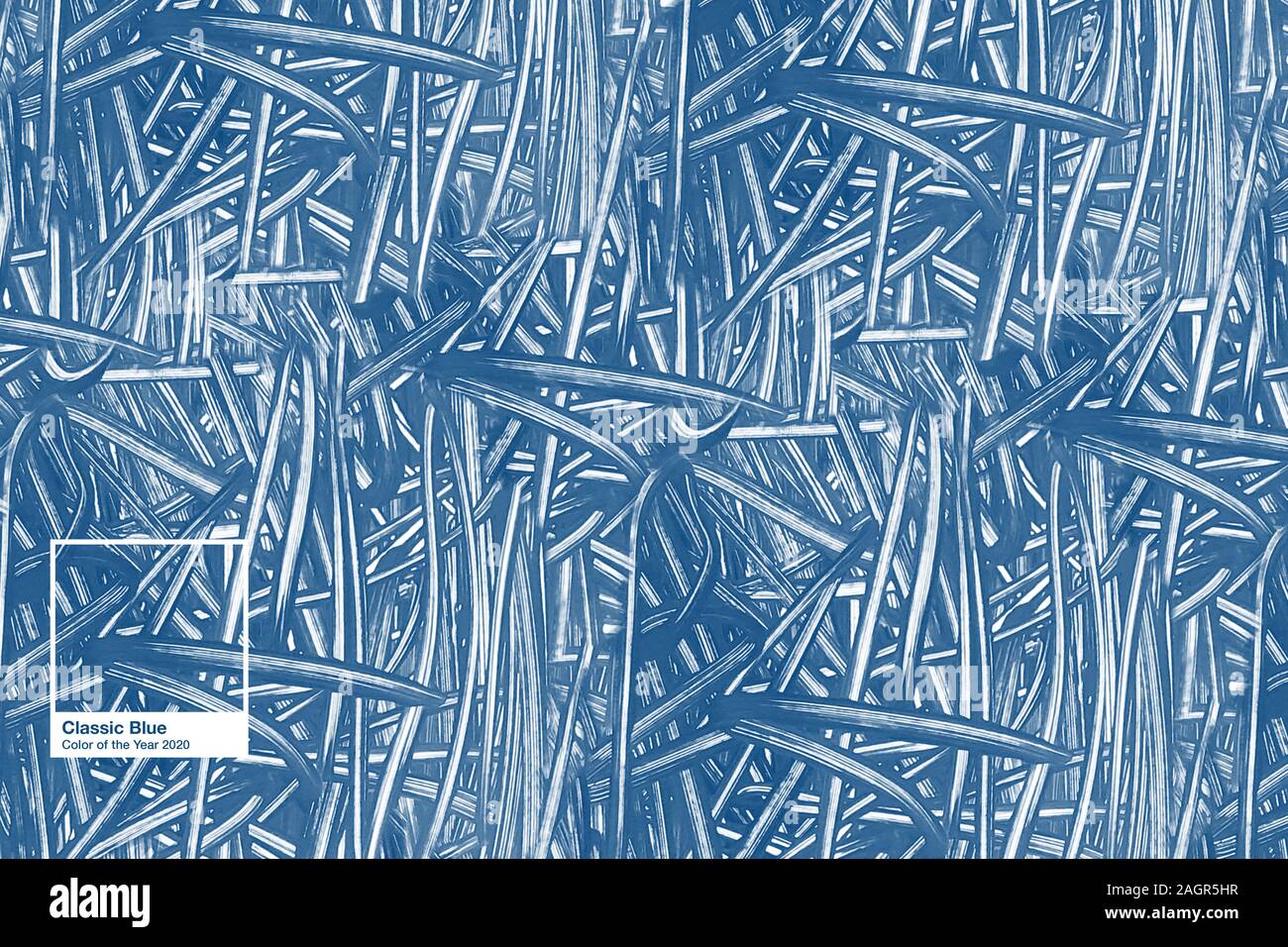 Abstract background image using colour of the year 2020, Classic Blue ...