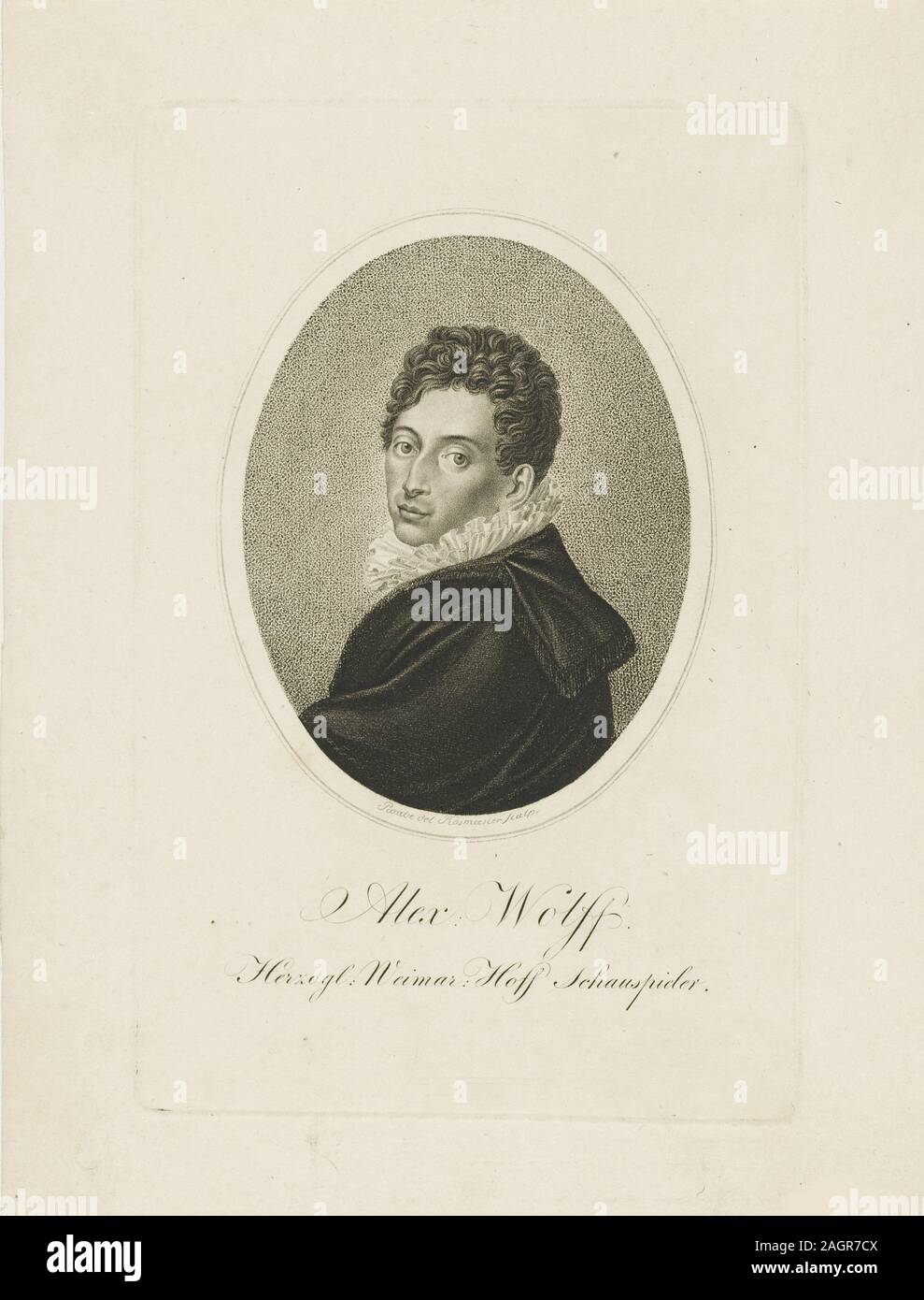 Portrait of Pius Alexander Wolff (1782-1828). Museum: PRIVATE ...