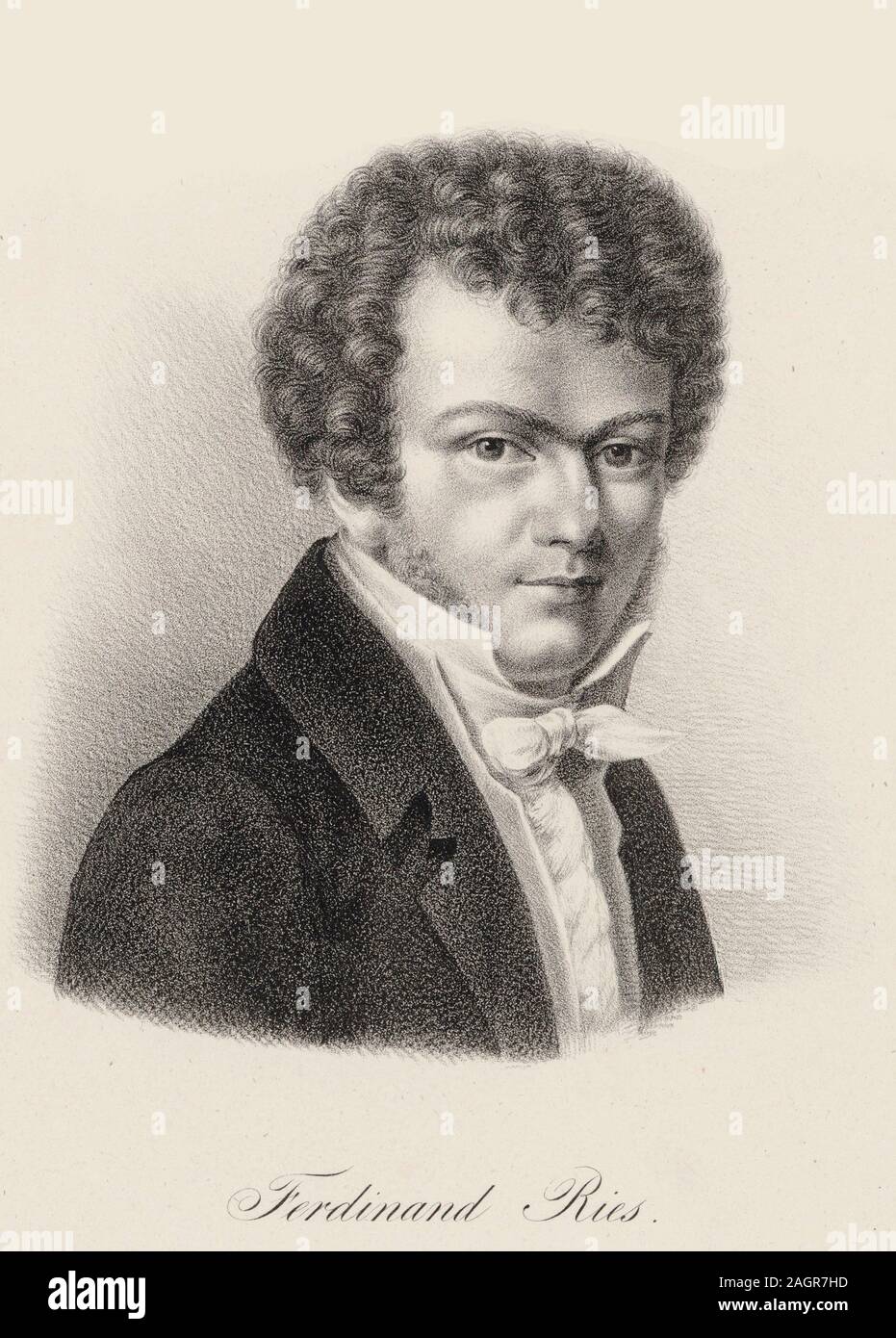Portrait of pianist and composer Ferdinand Ries (1784-1838). Museum ...