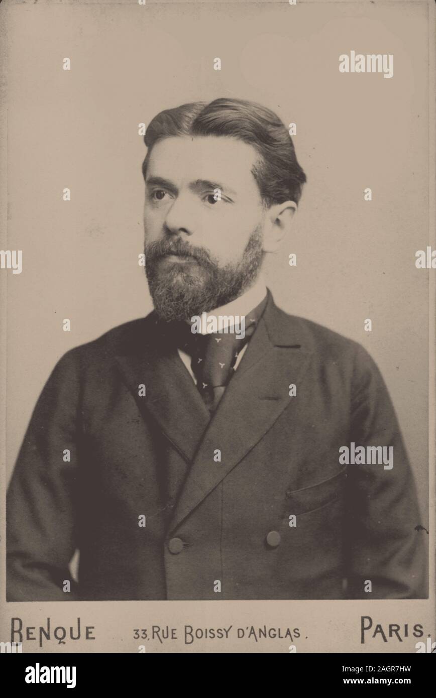 Portrait of the composer Fernand Le Borne (1862-1919). Museum: PRIVATE ...