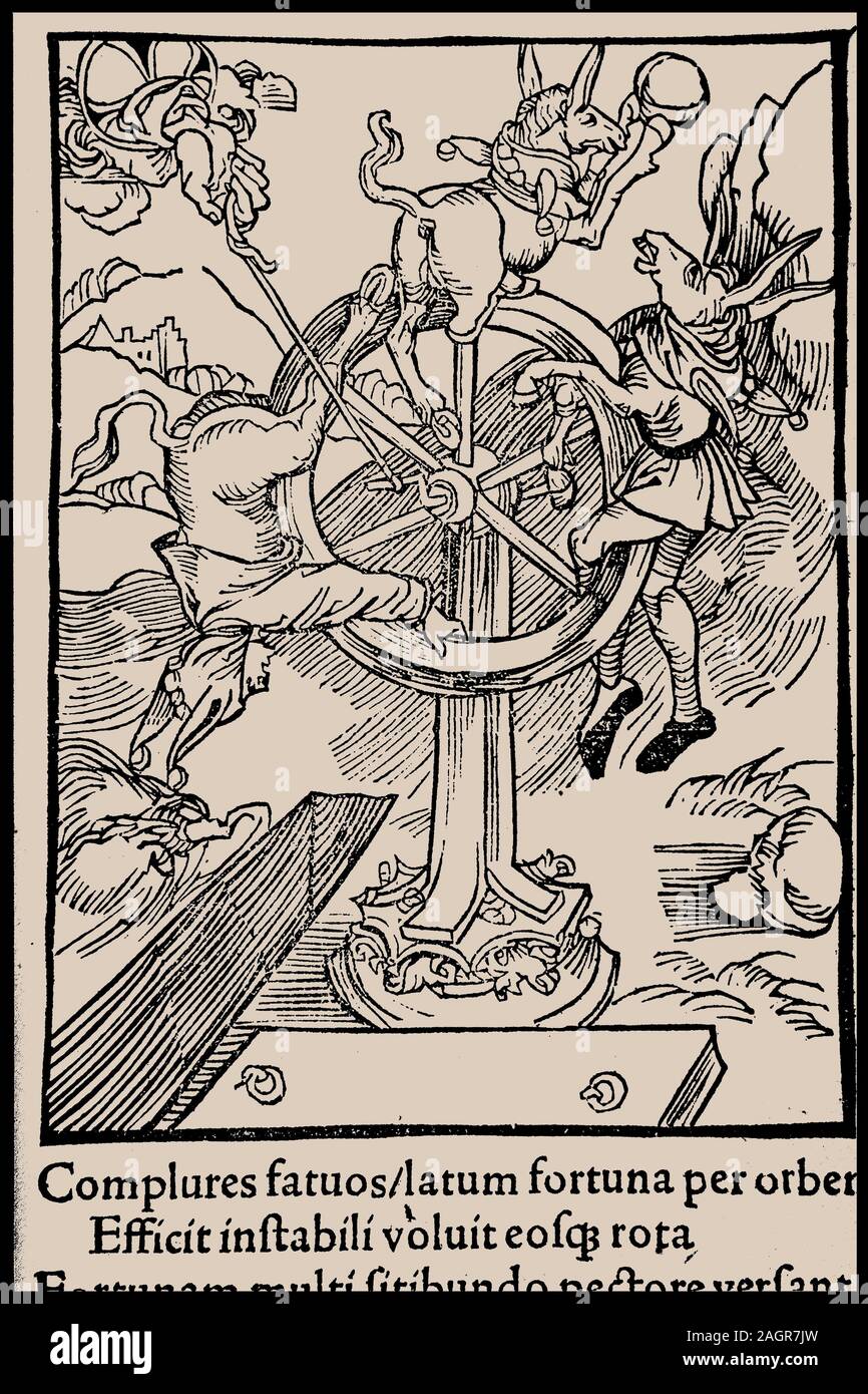 Illustration to the book "Ship of Fools" by Sebastian Brant. Museum ...