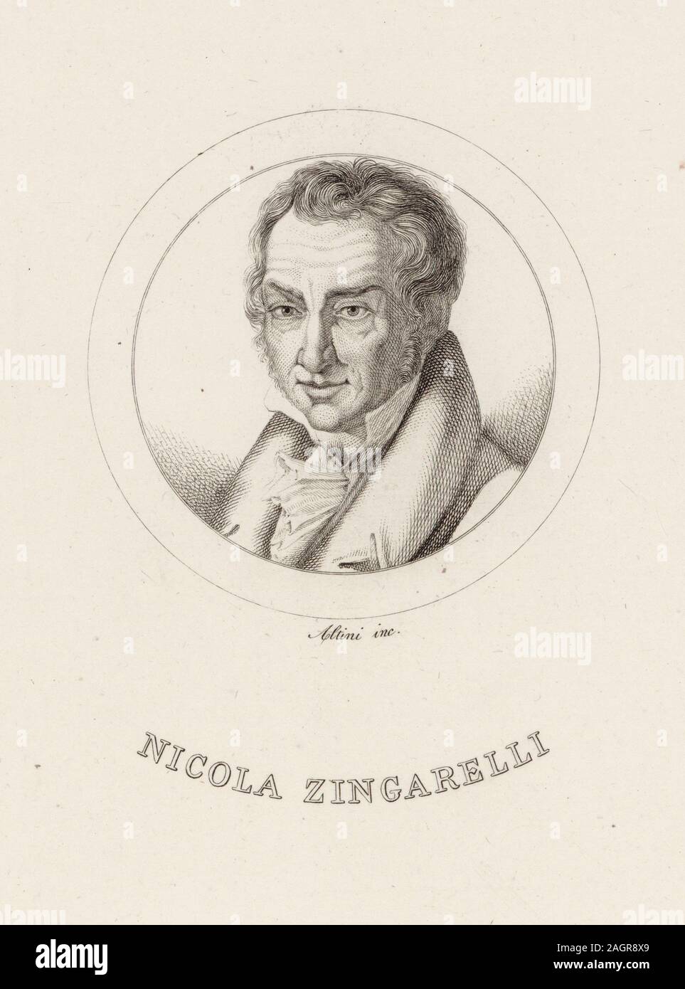 Portrait of the Composer Nicola Antonio Zingarelli (1752-1837). Museum ...