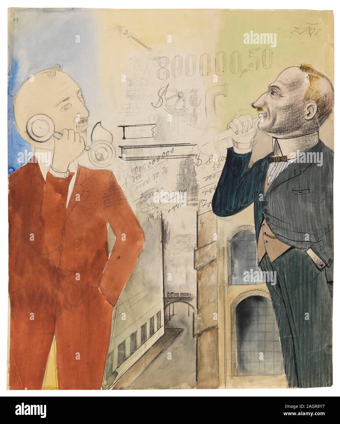 Stock Exchange Speculators. Museum: PRIVATE COLLECTION. Author: OTTO ...