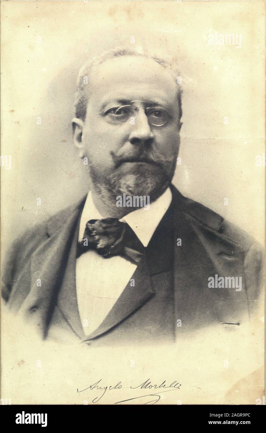Portrait of the painter Angelo Morbelli (1853-1919). Museum: PRIVATE ...
