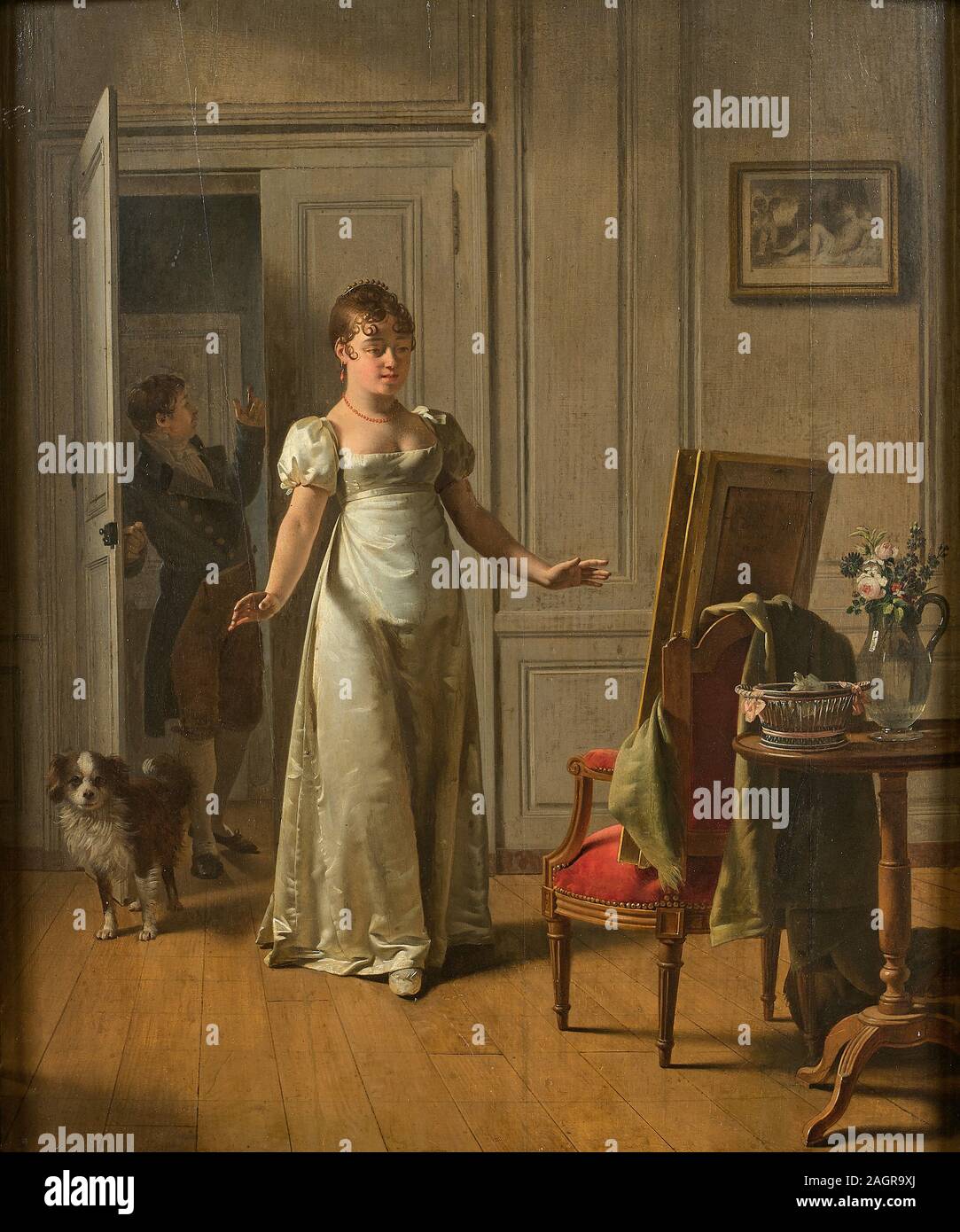 Une femme surprise. Museum: PRIVATE COLLECTION. Author: MARTIN DROLLING ...