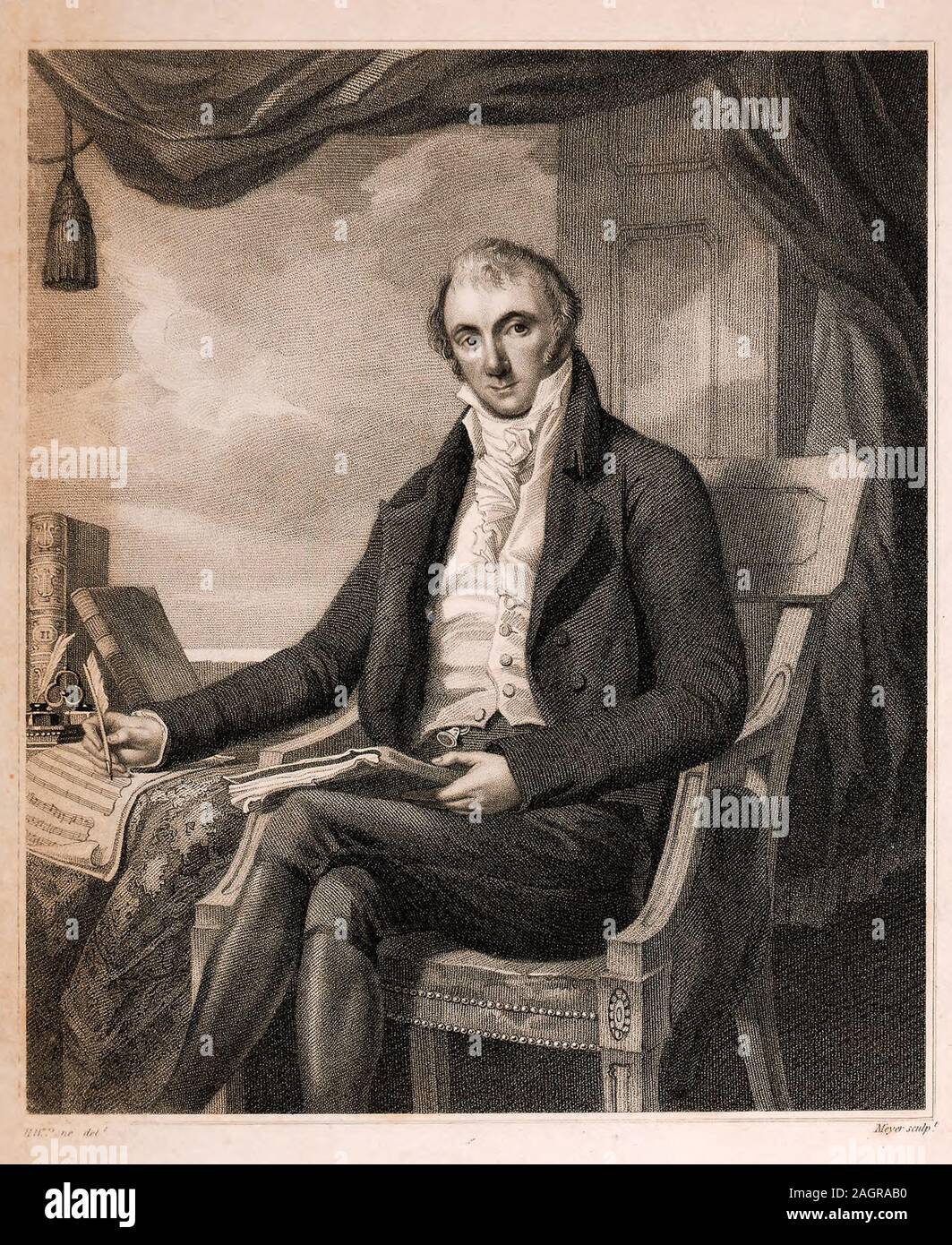 Portrait of pianist and composer Joseph Wölfl (1773-1812). Museum ...