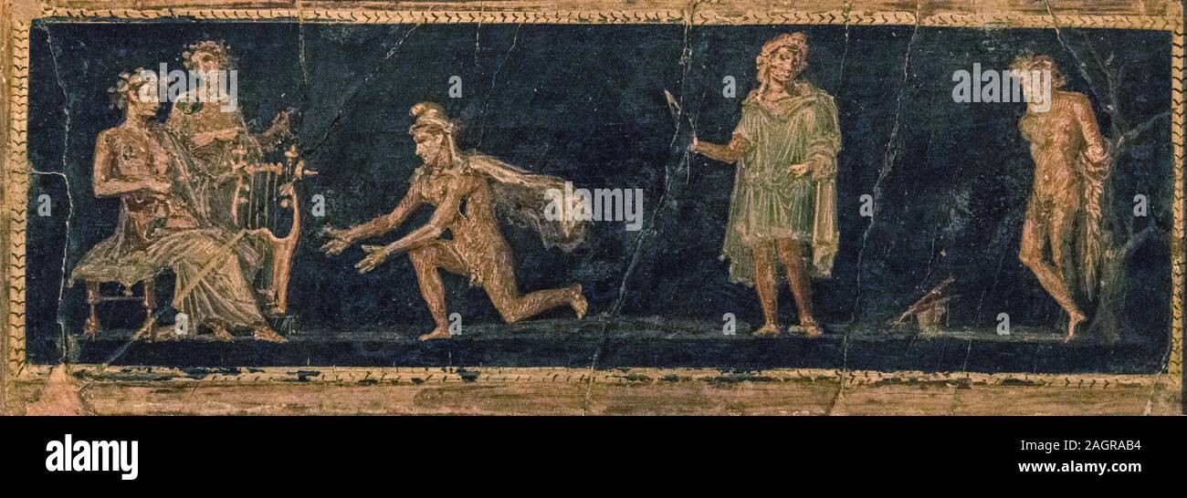 The Musical Contest between Apollo and Marsyas. Museum: Museo ...