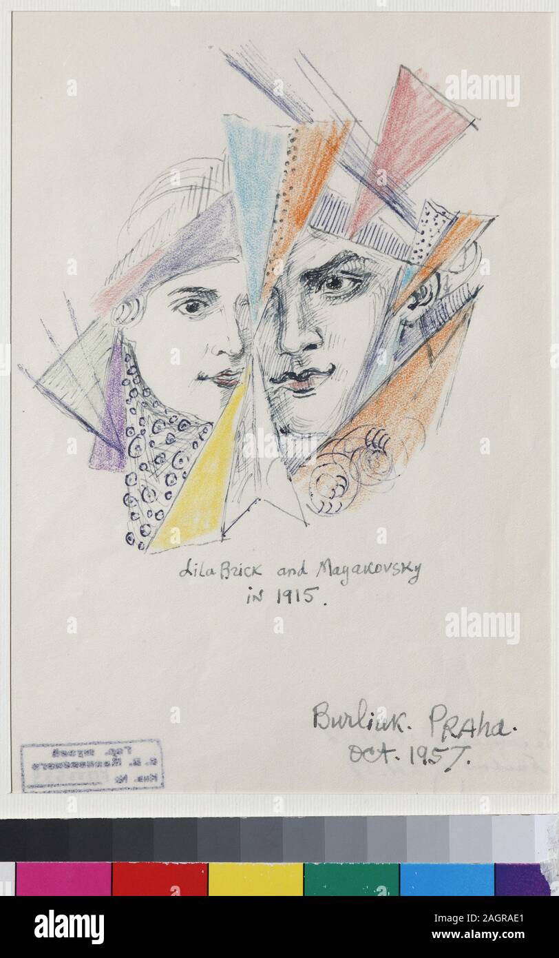 Lilya Brik and Vladimir Mayakovsky on 1915. Museum: State Mayakovsky ...