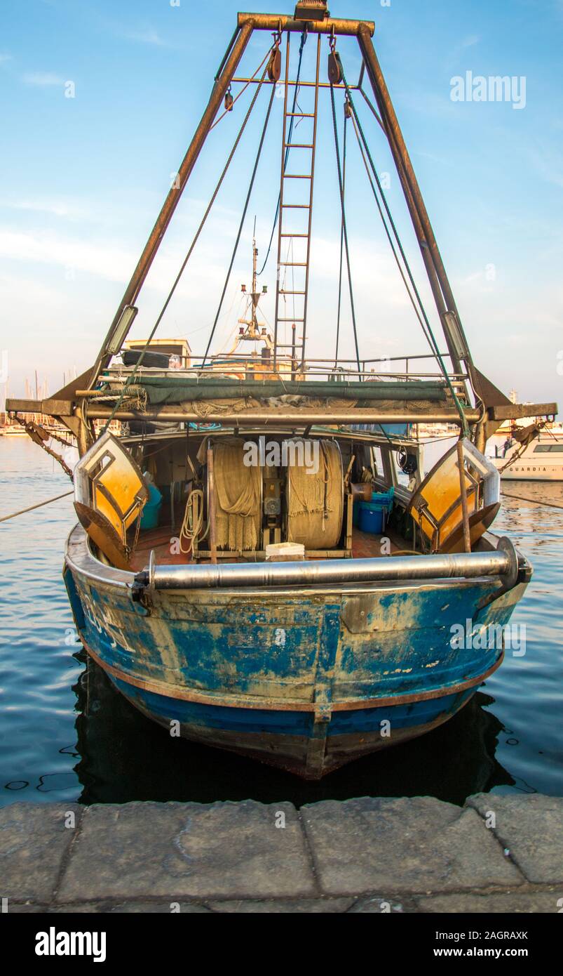 A typical fishing vessel, from the back Stock Photo - Alamy