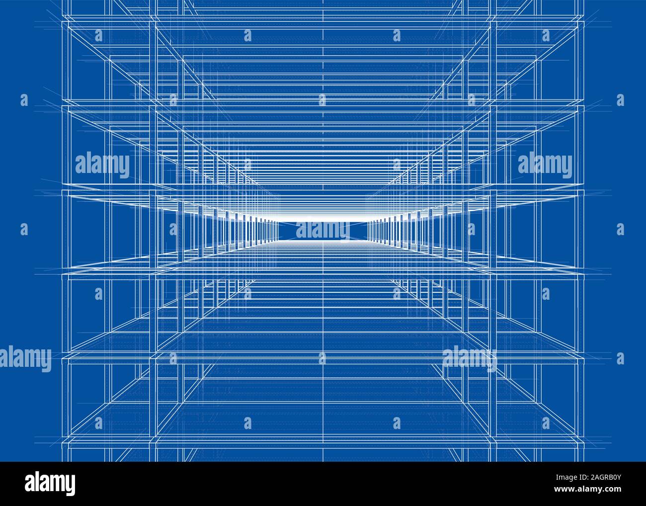 Drawing or sketch of a house under construction. Construction site ...