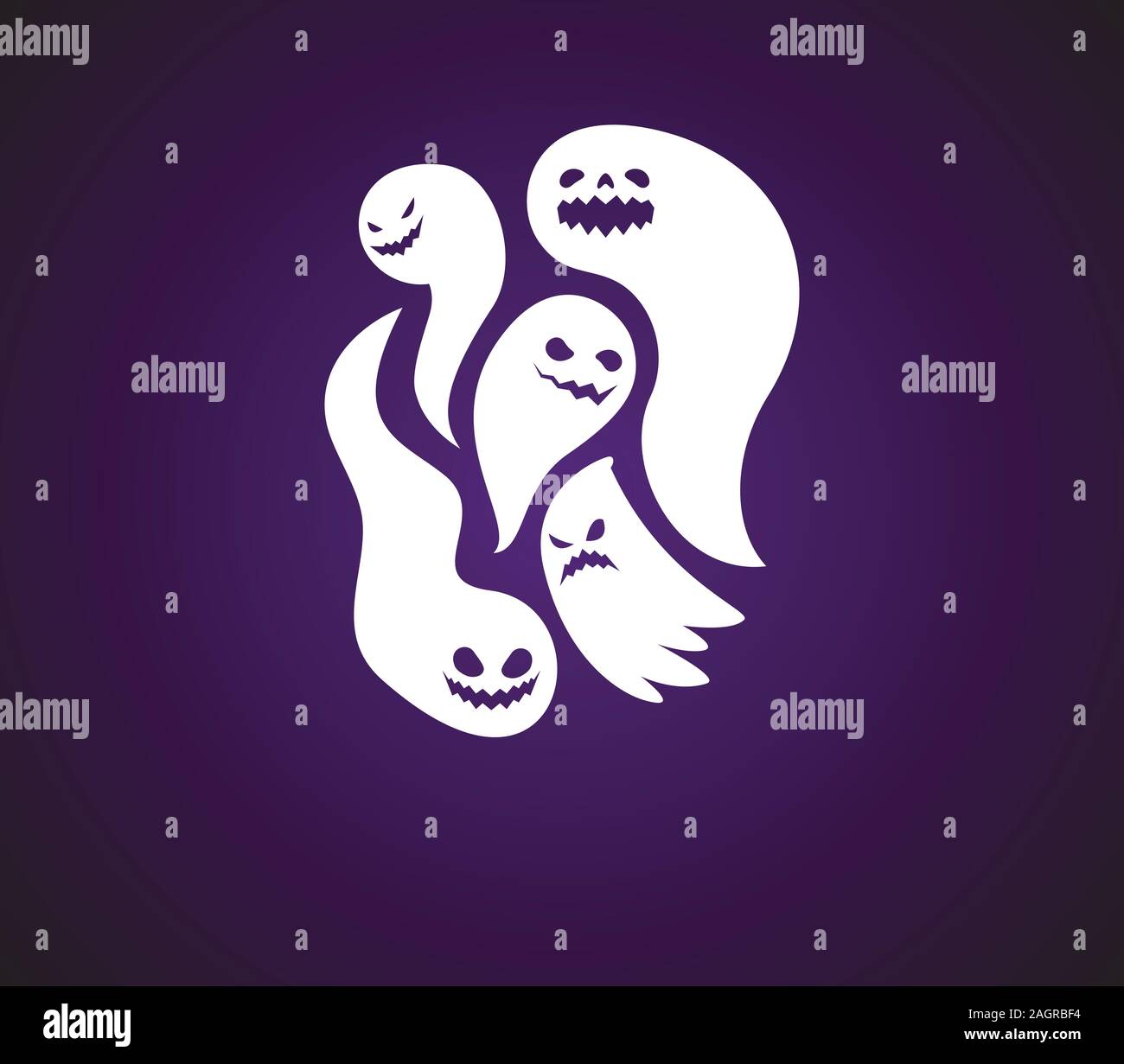 Ghost logo Stock Vector Images - Alamy