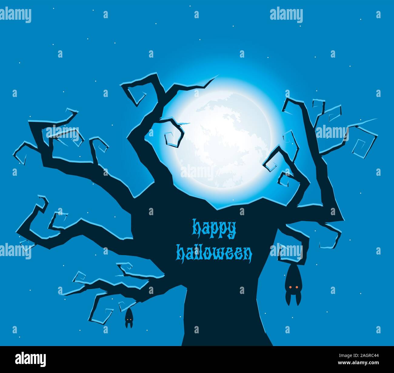 Spooky tree wall Stock Vector Images - Alamy