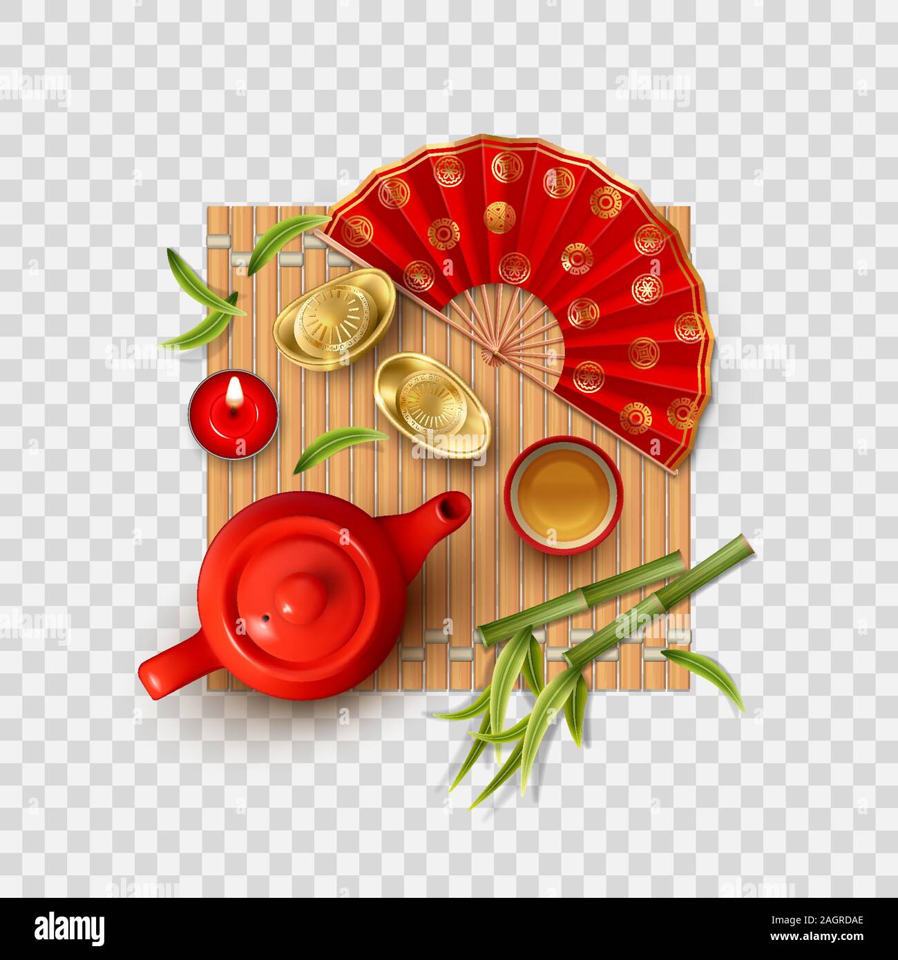 Chinese new year candle Stock Vector Images - Alamy