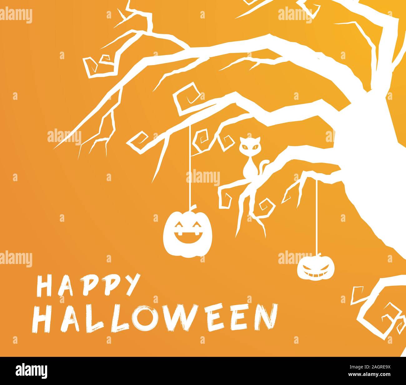 Creepy tree branch Stock Vector Images - Alamy