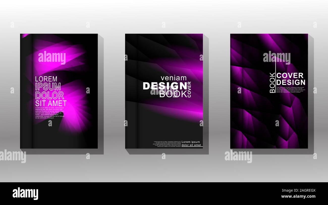 Minimal cover design. overlap shape with shadow and shiny light ...