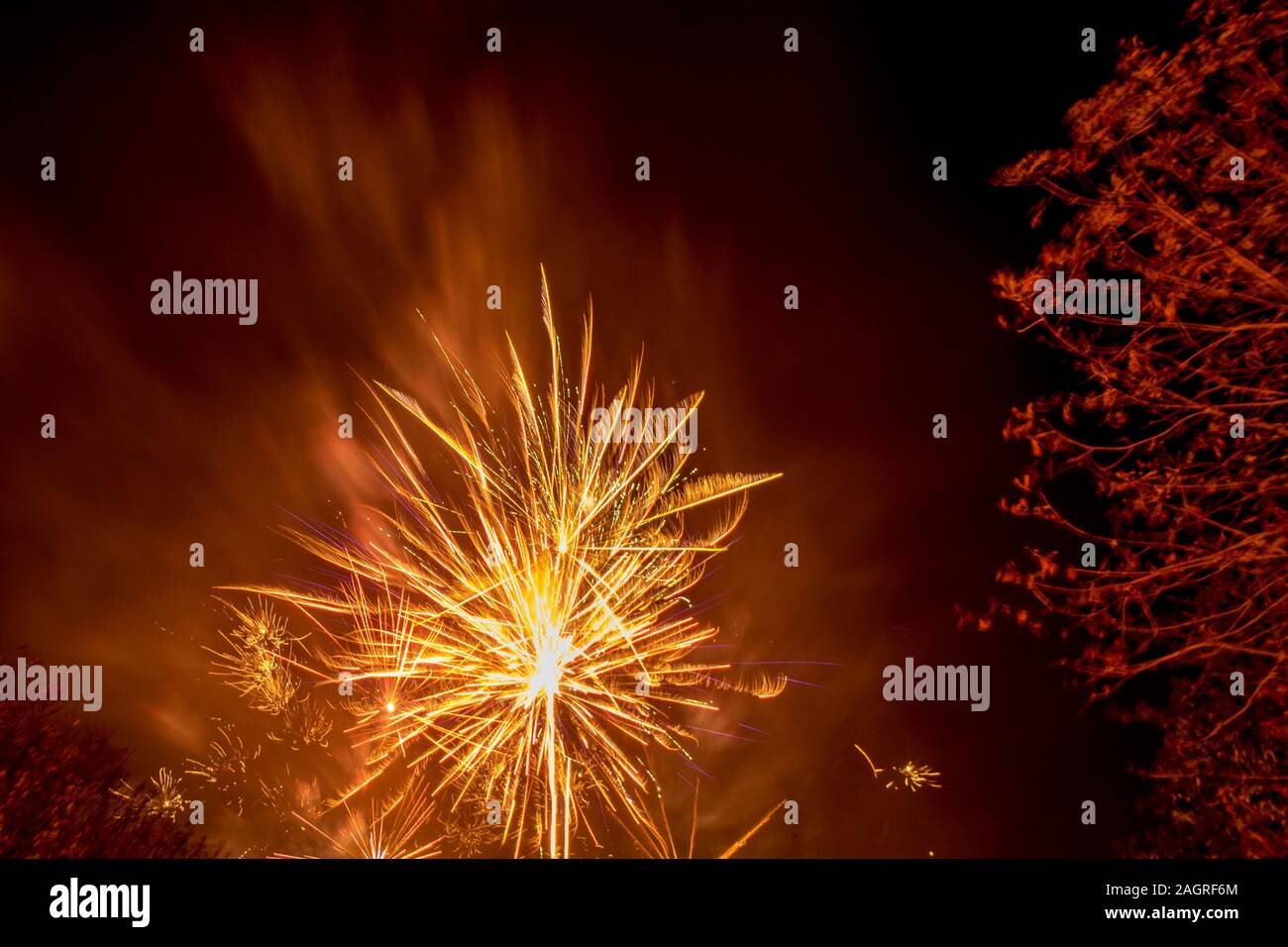 A spectacular fireworks display in England, UK Stock Photo - Alamy