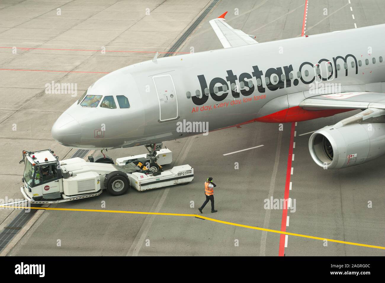 06.12.2019, Singapore, Republic of Singapore, Asia - A Jetstar Airways ...