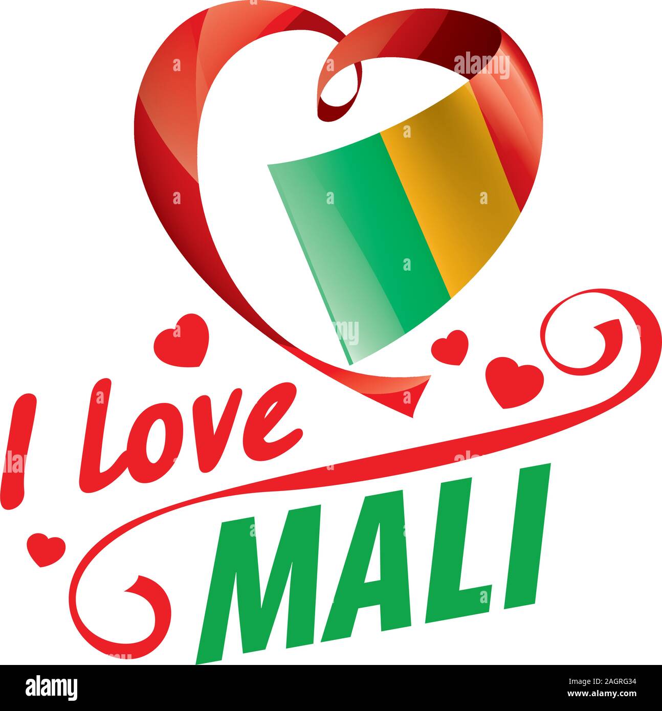 Mali heart Stock Vector Images - Alamy