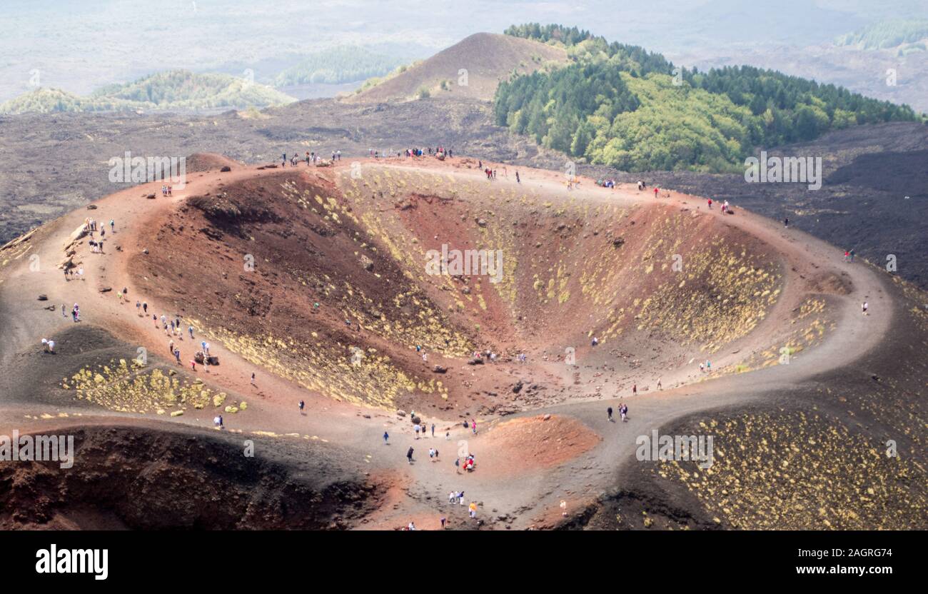 One of the world's most active volcanoes, Mount Etna. It's breathtaking ...