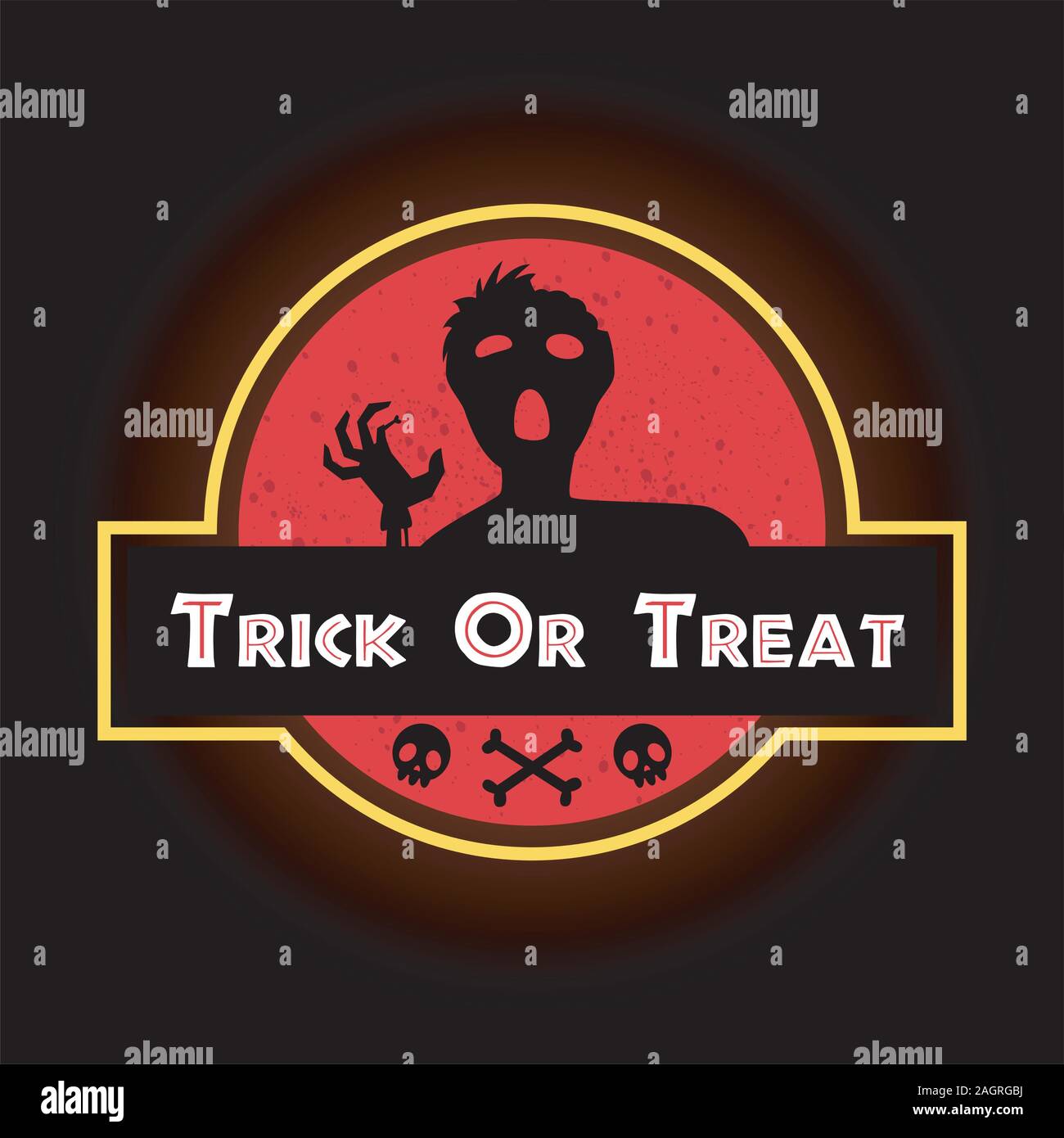 Zombie logo Stock Vector Images - Alamy