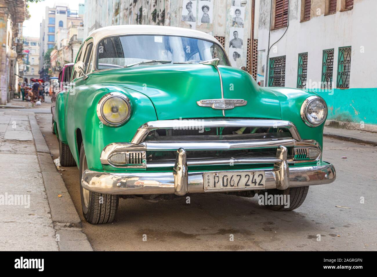 A classic American Chevrolet in Havana, Cuba Stock Photo - Alamy