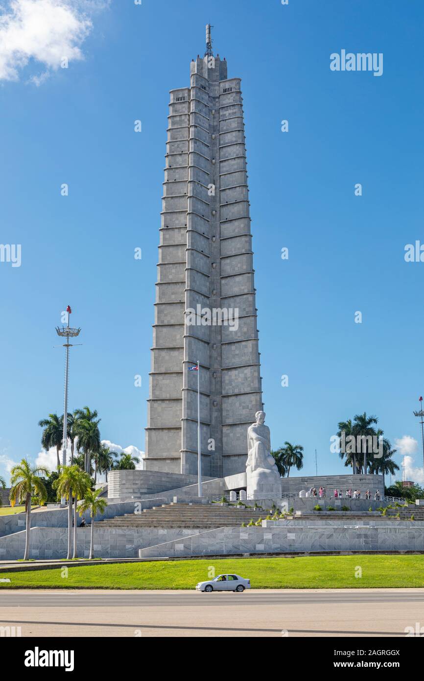 Revolution Square and the José Martí Memorial at Havana, Cuba Stock ...