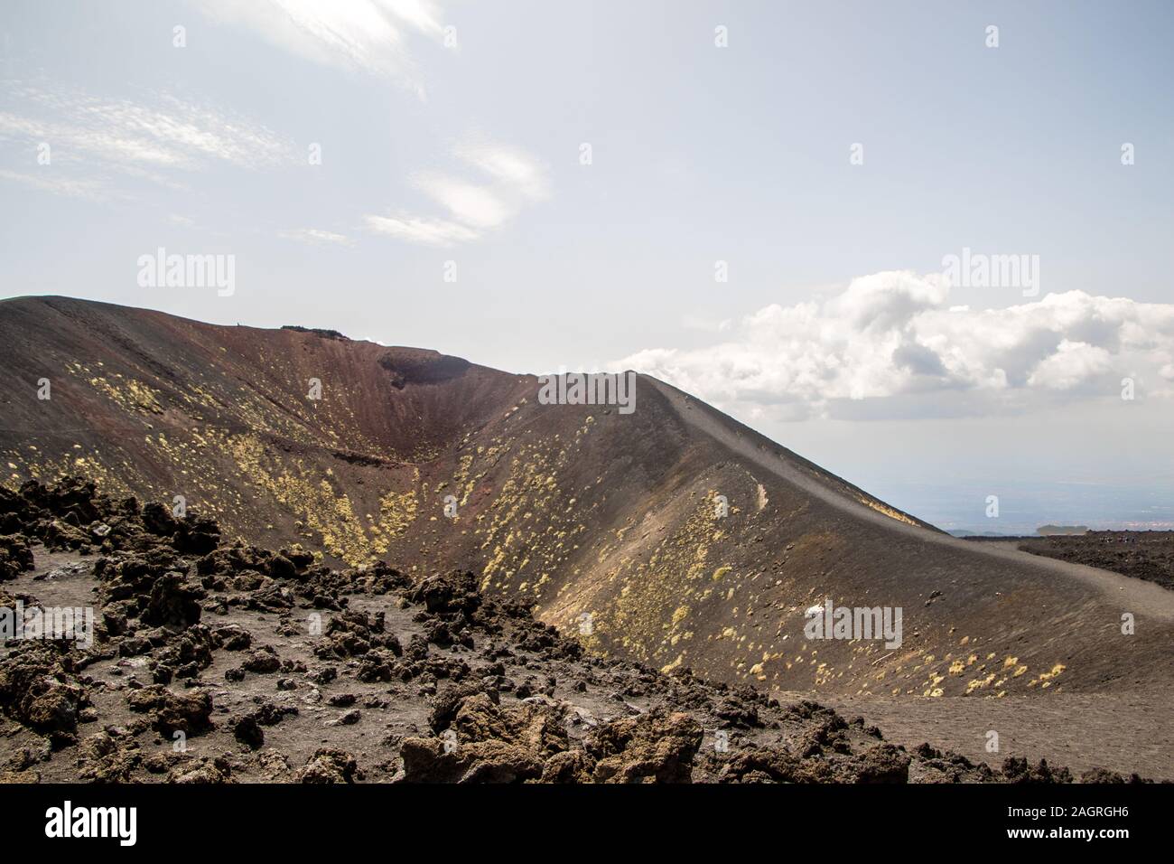 One of the world's most active volcanoes, Mount Etna. It's breathtaking ...