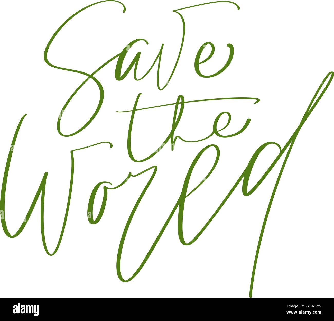 World environment day handwritten lettering hi-res stock photography ...