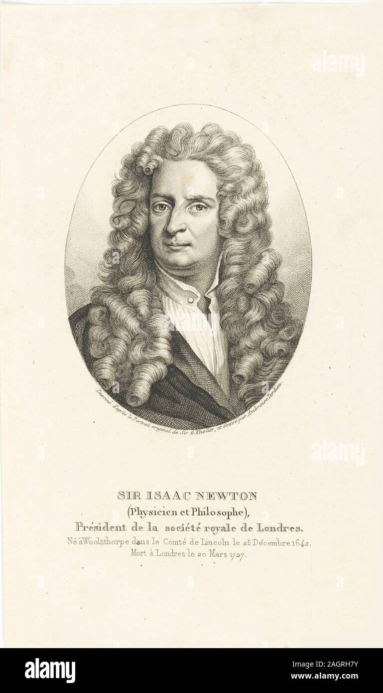 Portrait of sir isaac newton hi-res stock photography and images - Alamy