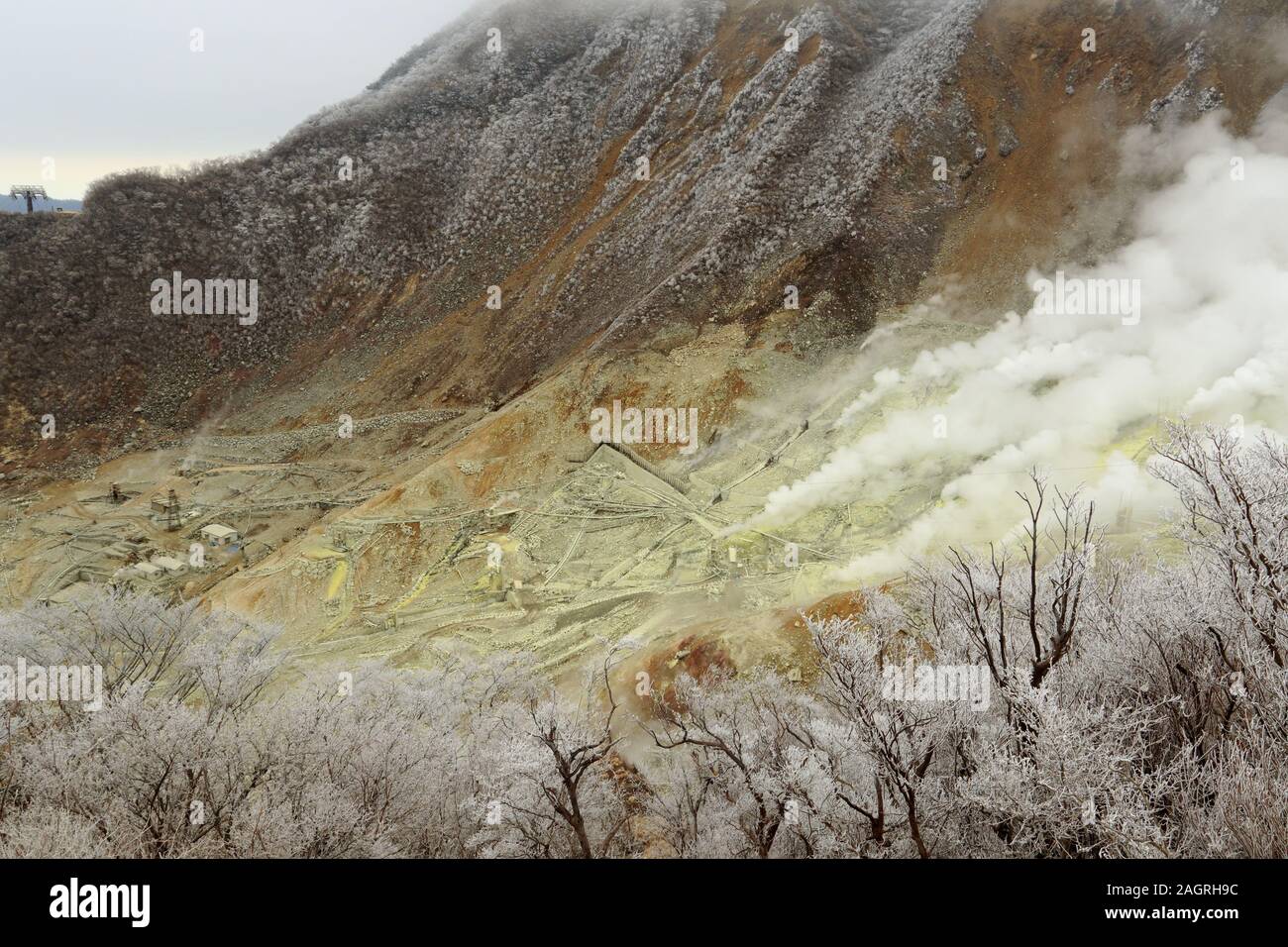 Volcanoes in winter hi-res stock photography and images - Alamy
