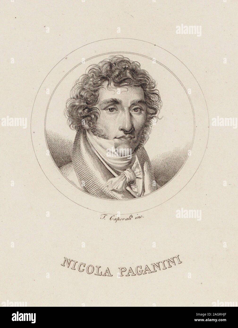 Portrait of Niccolò Paganini (1782-1840). Museum: PRIVATE COLLECTION ...