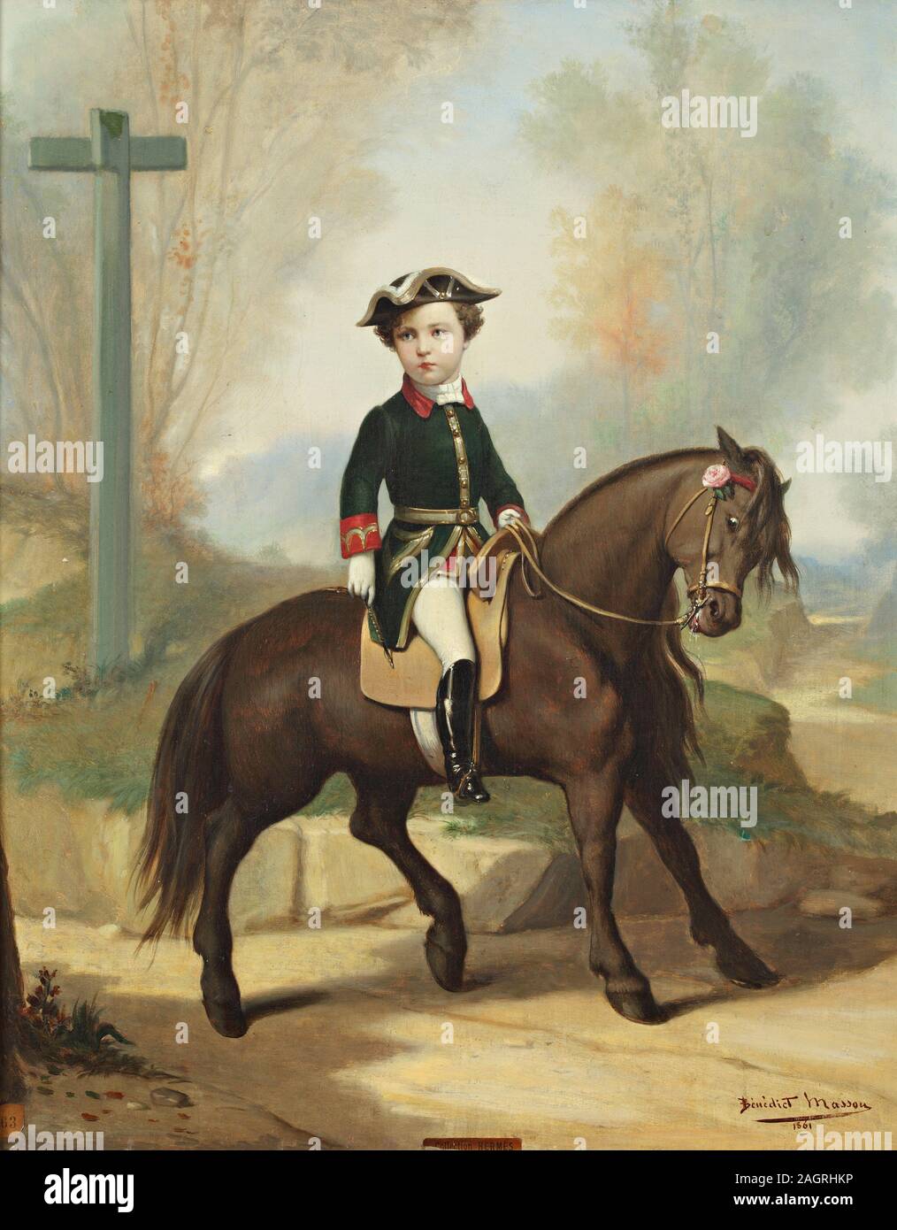 Equestrian portrait of Louis-Napoléon Bonaparte (1856-1879), Prince ...