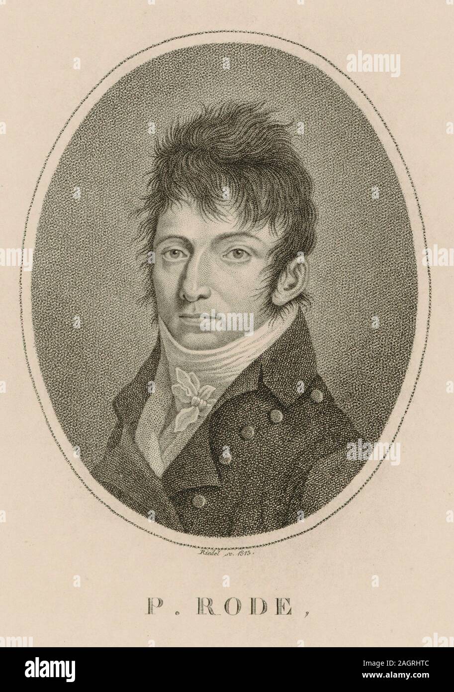 Portrait of the composer Pierre Jacques Joseph Rode (1774-1830). Museum ...