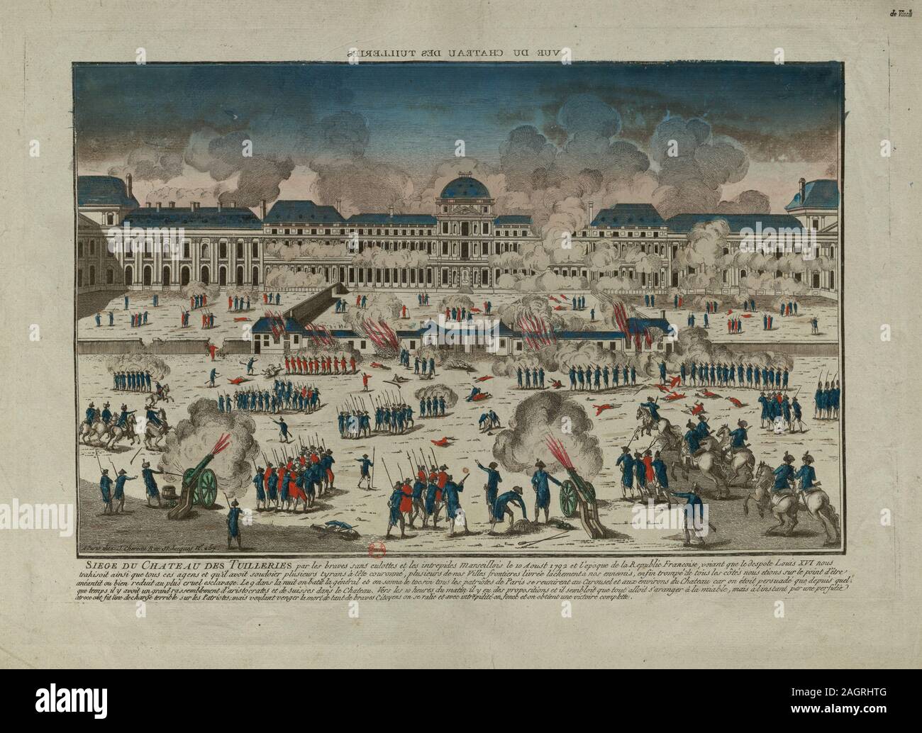 The Insurrection of 10 August 1792. Museum: BIBLIOTHEQUE NATIONALE DE ...