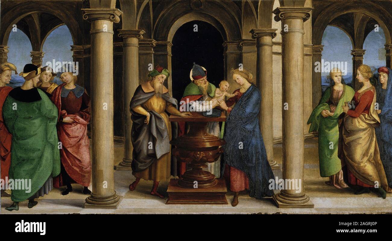 Presentation at the Temple (Predella Panel of the Oddi Altarpiece ...