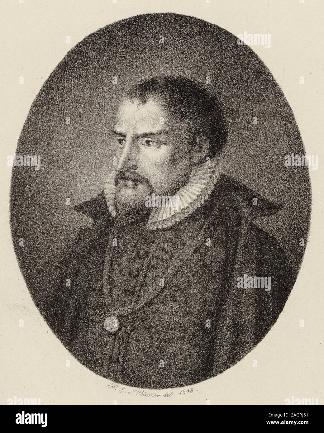 Portrait of the composer Roland de Lassus (1532-1594). Museum: PRIVATE ...