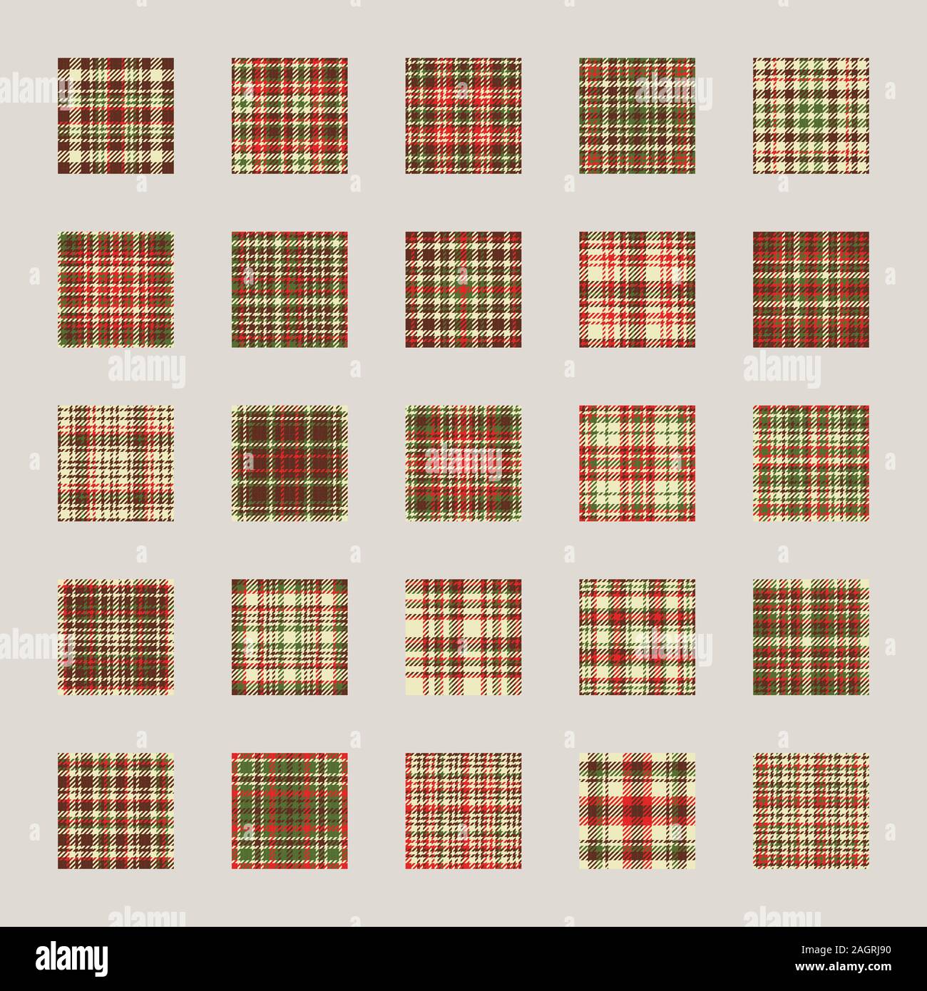 Christmas pattern seamless vector. Check plaid fabric texture effect ...