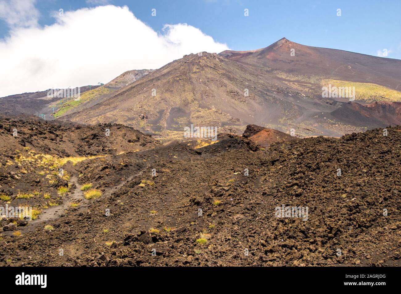 One of the world's most active volcanoes, Mount Etna. It's breathtaking ...