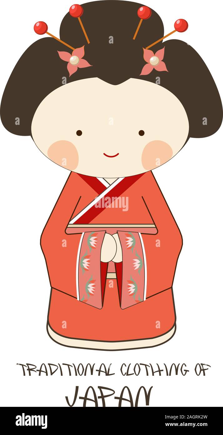 Japan traditional outfit Stock Vector Images - Alamy